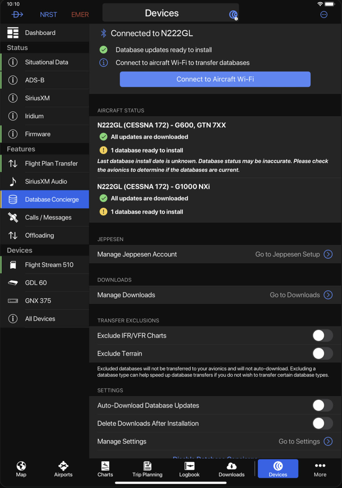 Garmin Pilot adds new color themes and ETD calculator - iPad Pilot News